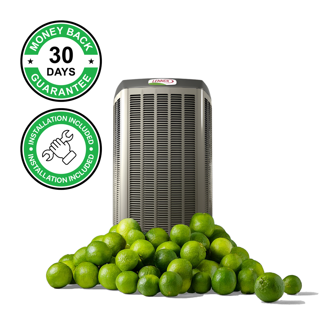Lennox 3 Ton Central Heat Pump | 24 SEER Efficiency – Go Lime